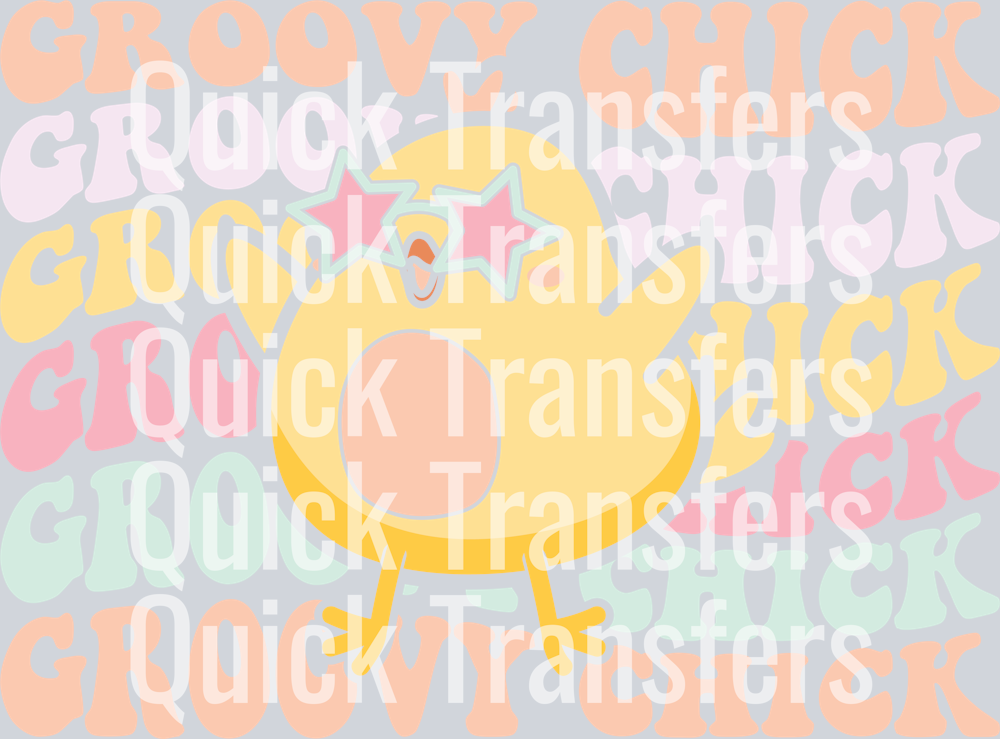 Retro Easter Vibes Design - Ready To Press DTF Transfer – Quick Transfers
