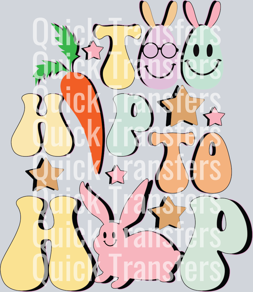 Too Hip To Hop Vibe Design - Ready To Press DTF Transfer – Quick Transfers