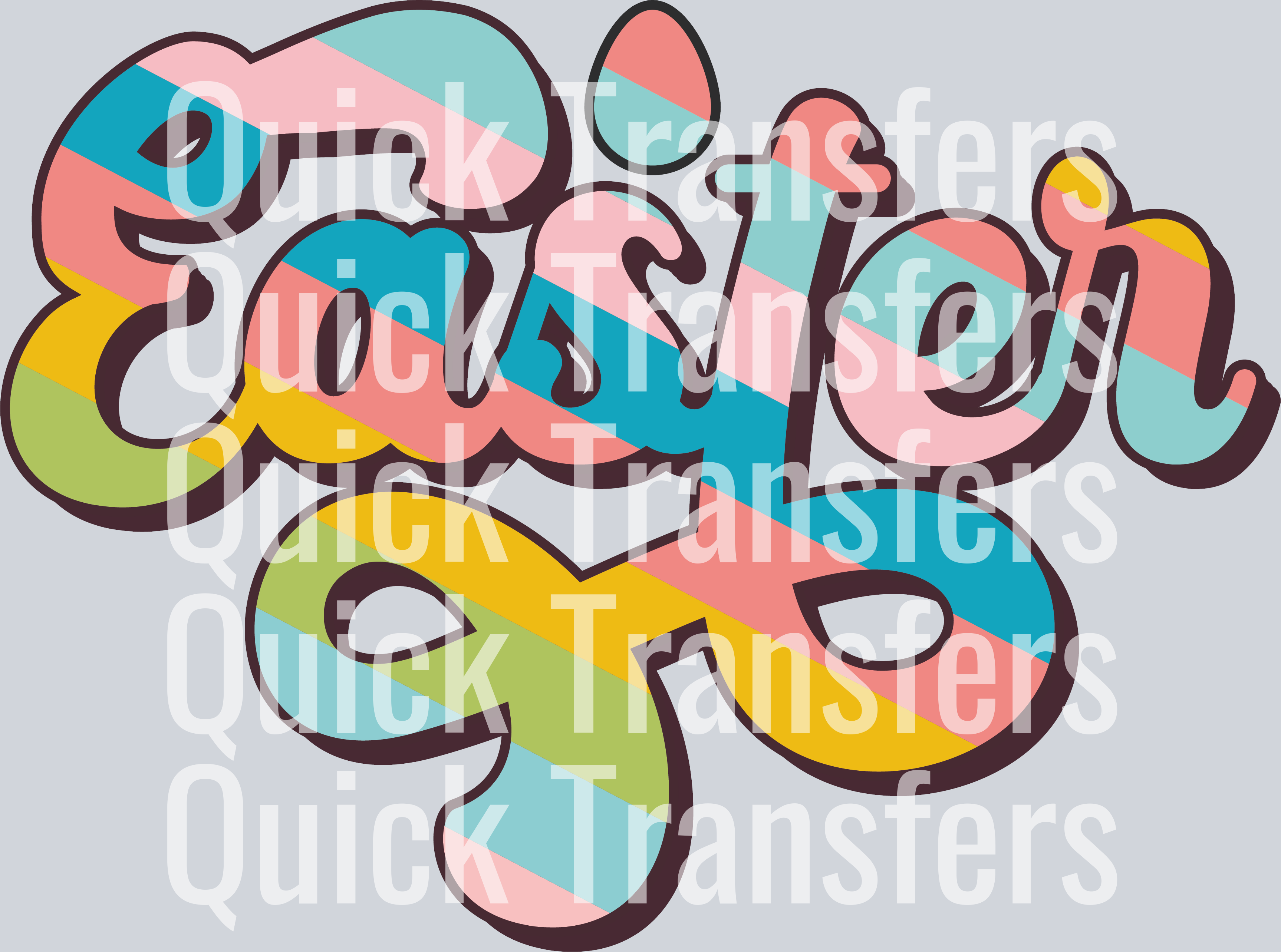 Vibrant Floral Design NR004571 - Ready To Press Transfer – Quick Transfers