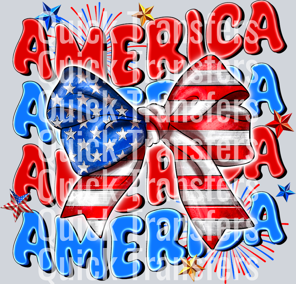 Vibrant America Kopyası Design - Ready To Press DTF Transfer – Quick ...