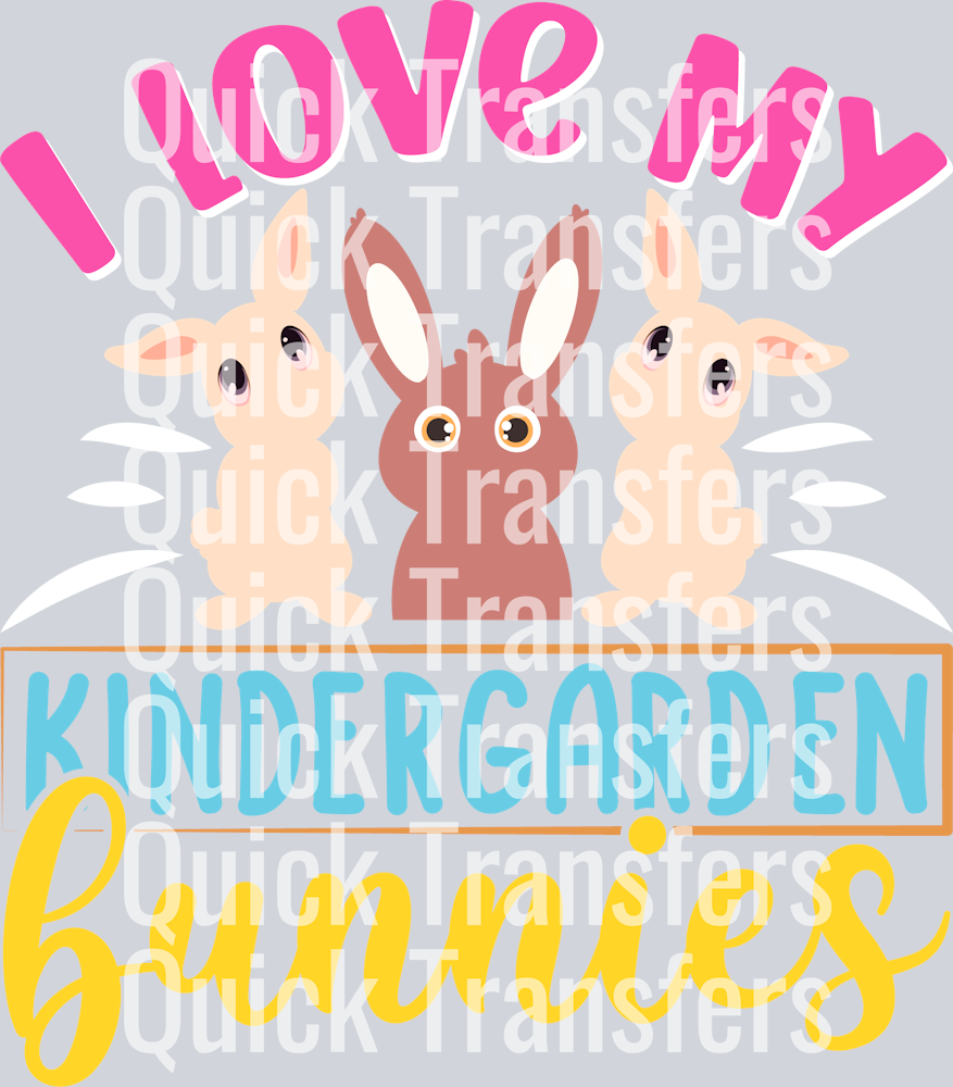 Charming Easter Bunny Design - Ready To Press DTF Transfer – Quick ...