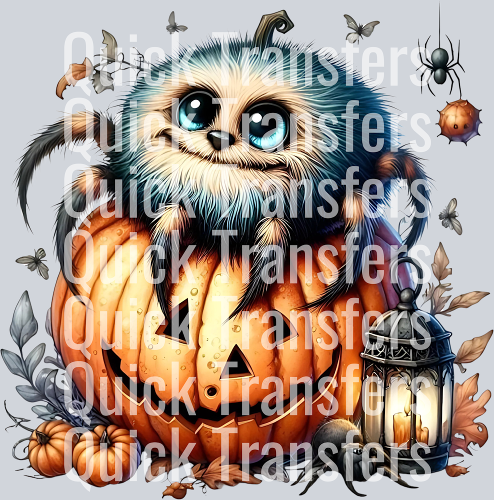 Enchanting Furry Critter Jack O Lantern Glow Transfer – Quick Transfers