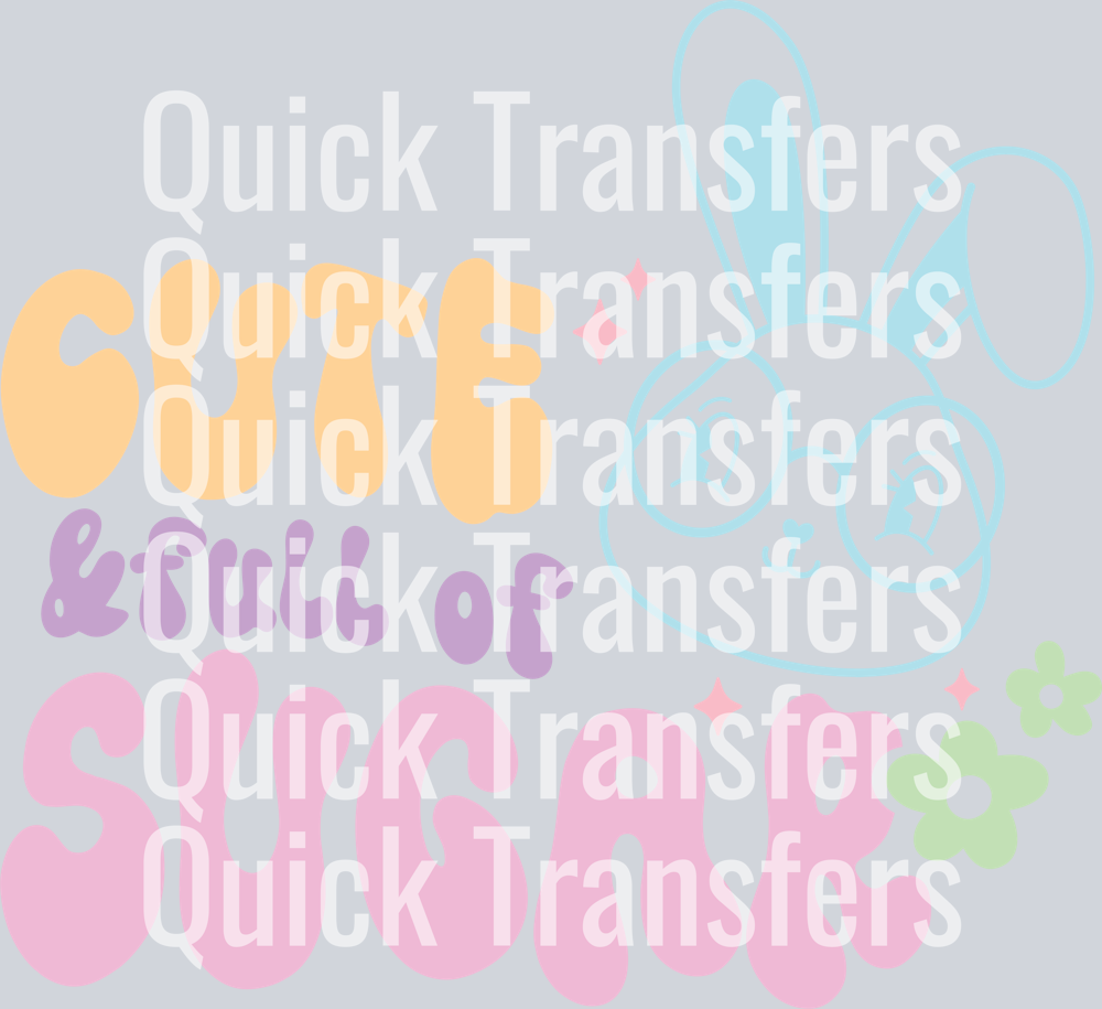 Charming Easter Bunny Design for Creative Projects Transfer – Quick ...