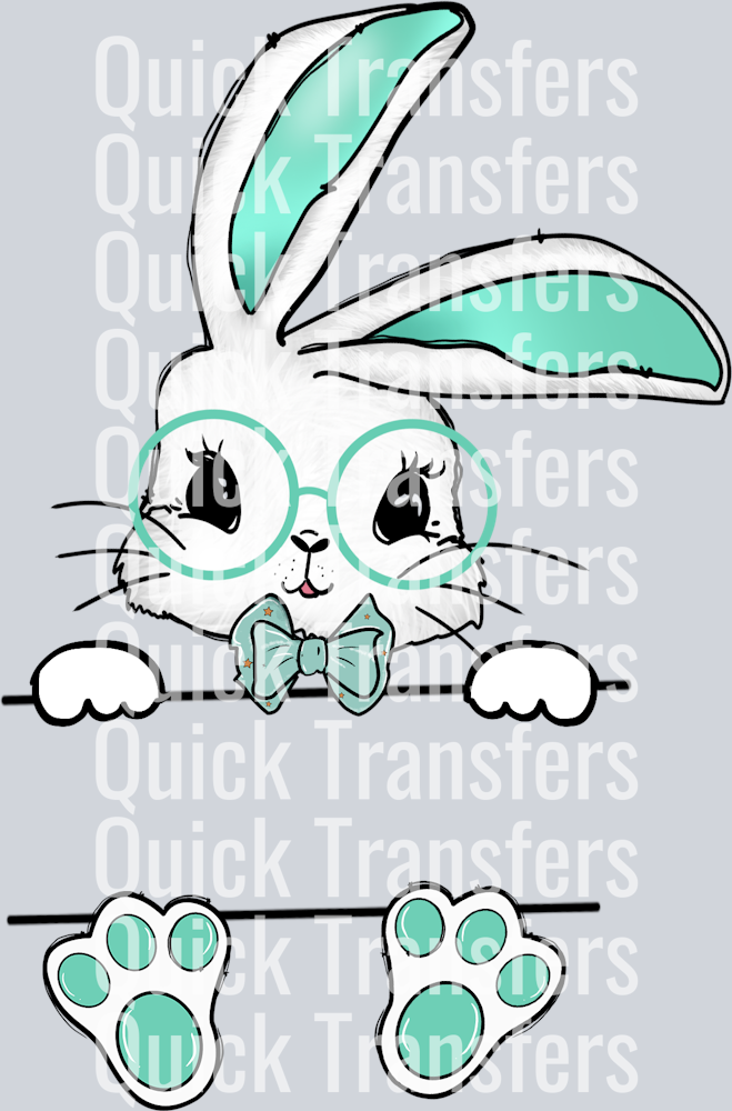 Charming Easter Bunny Design for Festive Creations DTF Transfer – Quick ...