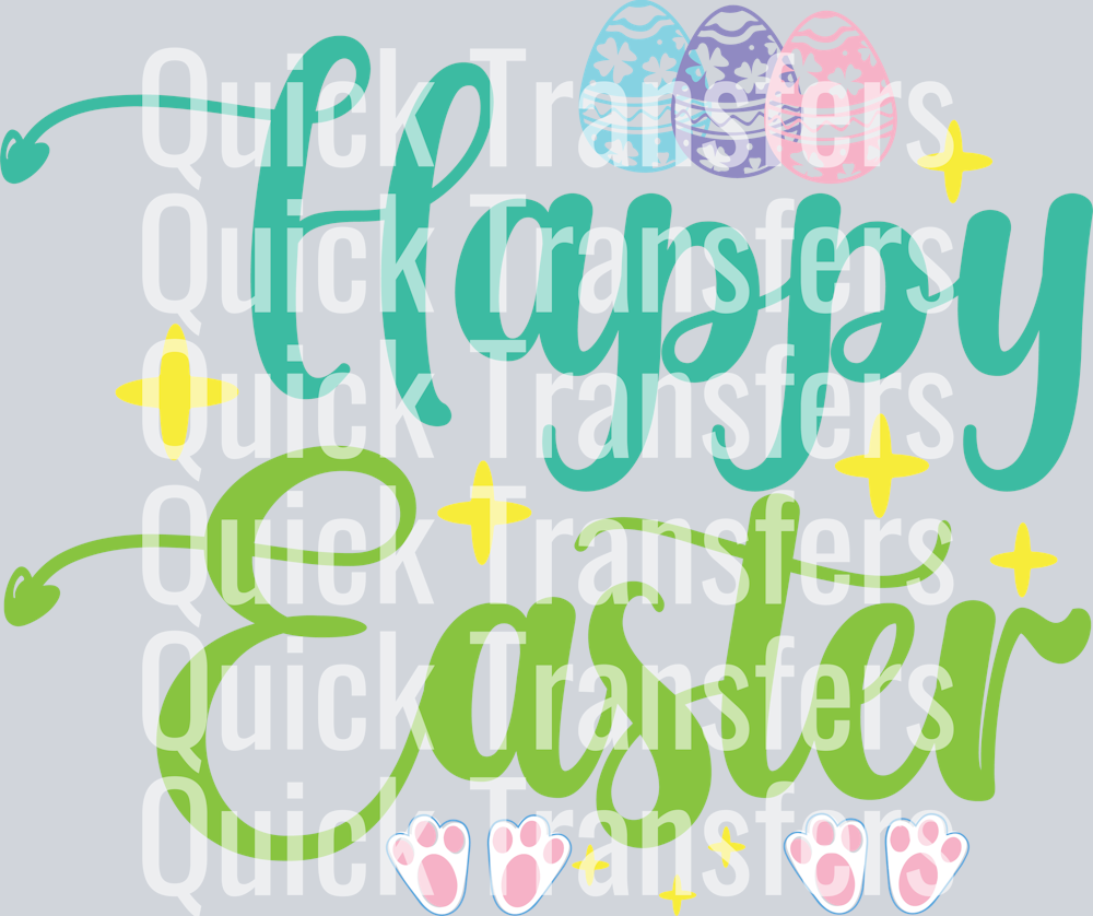 Joyful Easter Celebration Design - Ready To Press DTF Transfer – Quick ...